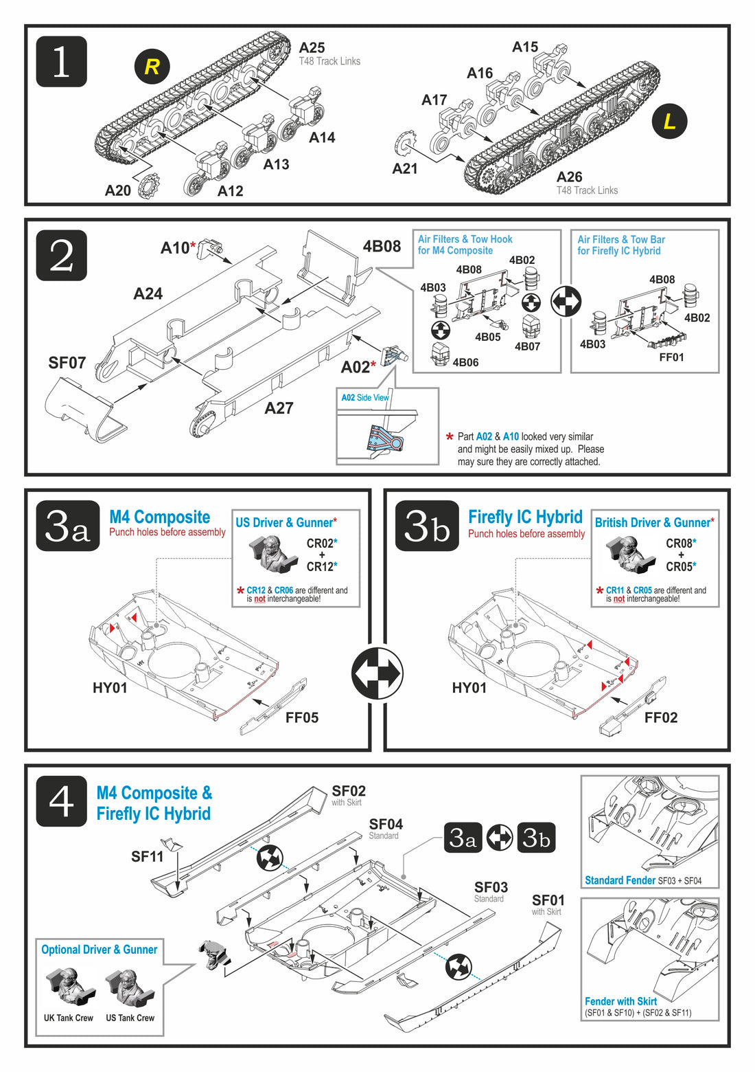 280061 - M4 Sherman Composite / Firefly Hybrid – RUBICON MODELS UK Ltd
