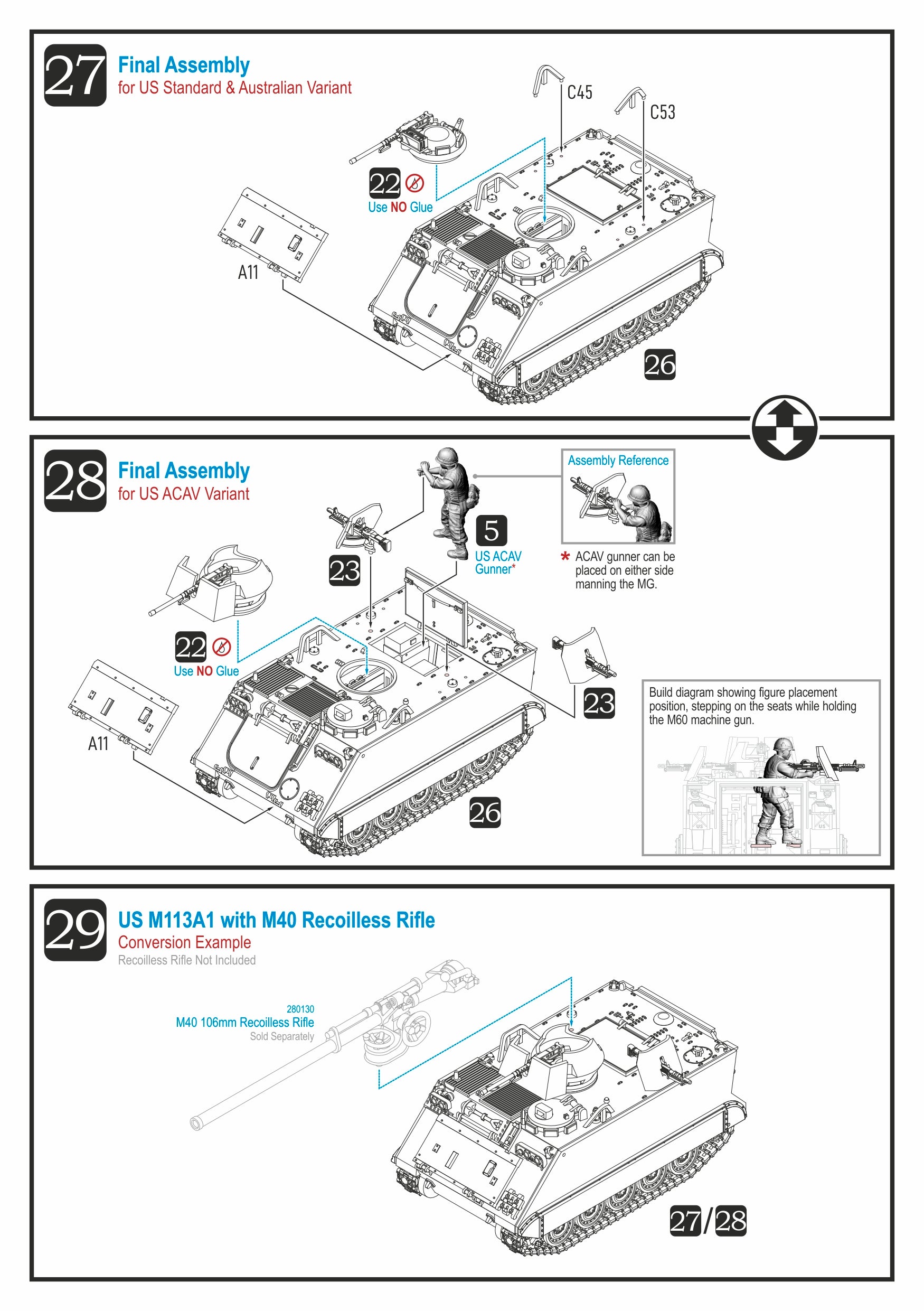 280134 - M113A1 Armoured Personnel Carrier – RUBICON MODELS UK Ltd