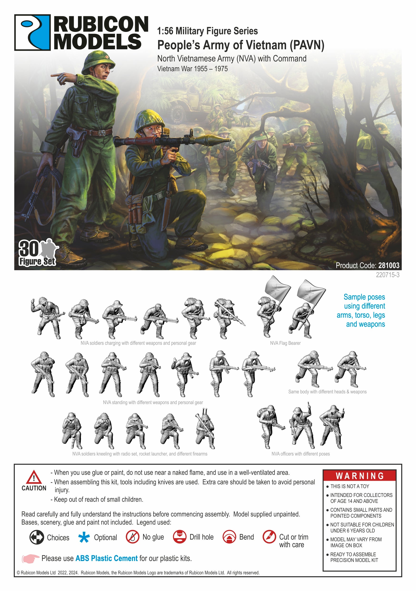 281003 - People's Army of Vietnam (NVA) with Command – RUBICON MODELS ...