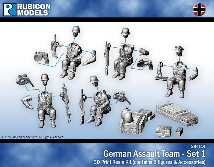 284114 - German Infantry - Briefing – RUBICON MODELS UK Ltd