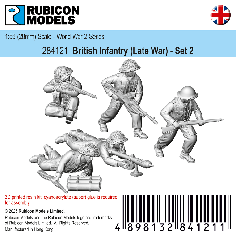 284121 - British Infantry (Late War) - Set 2 – RUBICON MODELS UK Ltd