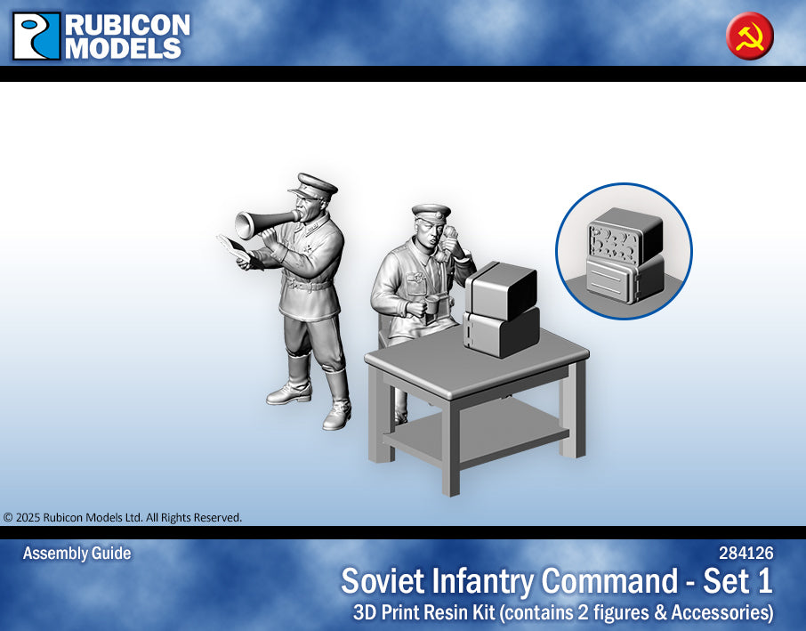 284126 - Soviet Command - Set 1 – RUBICON MODELS UK Ltd