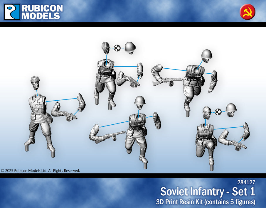 284127 - Soviet Infantry - Set 1 – RUBICON MODELS UK Ltd