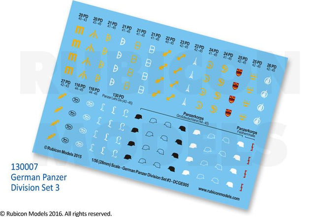 German Decals – RUBICON MODELS UK Ltd