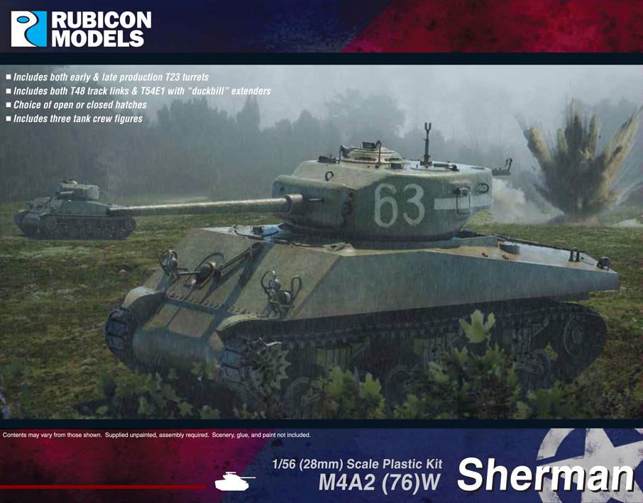 280054 - M4A2(76)W Sherman – RUBICON MODELS UK Ltd