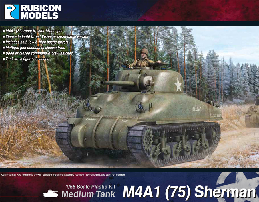 280086 - M4A1(75) Sherman - DV & SH – RUBICON MODELS UK Ltd