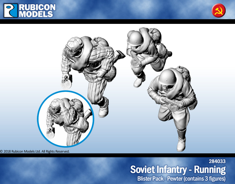 284033 - Soviet Infantry Running – RUBICON MODELS UK Ltd