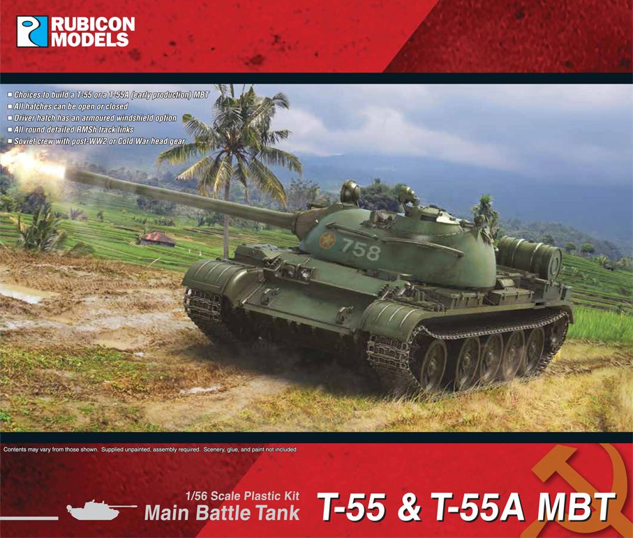 280121 - T-55 & T-55A (early production) MBT – RUBICON MODELS UK Ltd