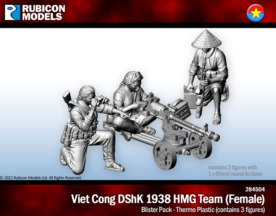 284504 - VC DShK 1938 HMG Team (Female Crew) – RUBICON MODELS UK Ltd