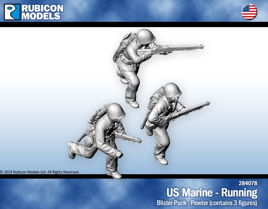 284078 - US Marines Running - Pewter – RUBICON MODELS UK Ltd