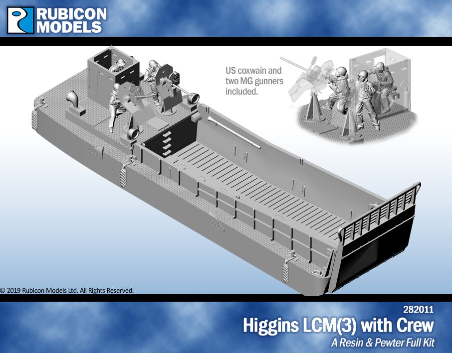 282011 - Higgins LCM(3) with crew – RUBICON MODELS UK Ltd
